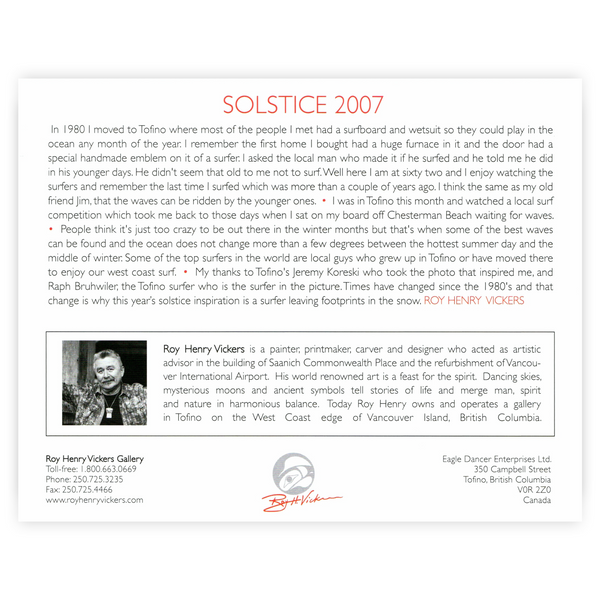 Solstice 2007 - ART CARD – Roy Henry Vickers Gallery