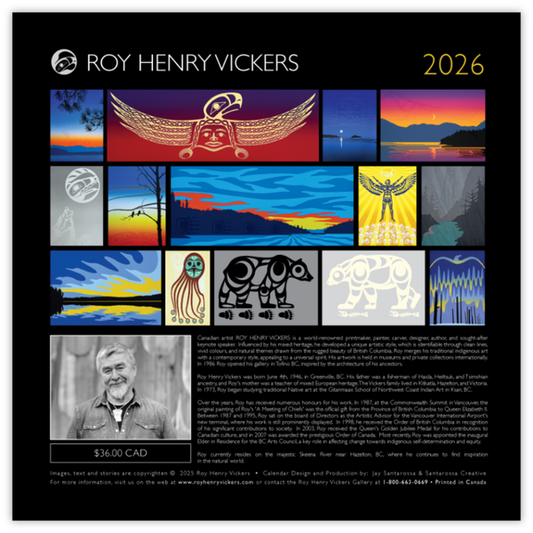 2026 CALENDAR – Roy Henry Vickers Gallery